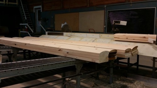 NEW!!! 8″ x 12″ D-Shaped Laminated Logs - Timberhaven Log & Timber Homes