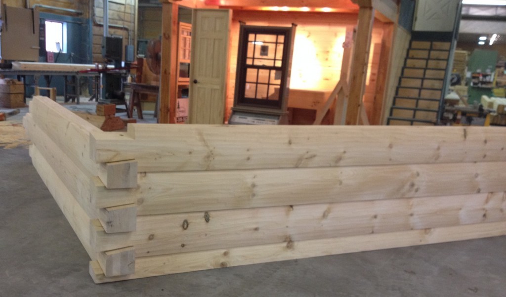 NEW!!! 8″ x 12″ D-Shaped Laminated Logs - Timberhaven Log & Timber Homes