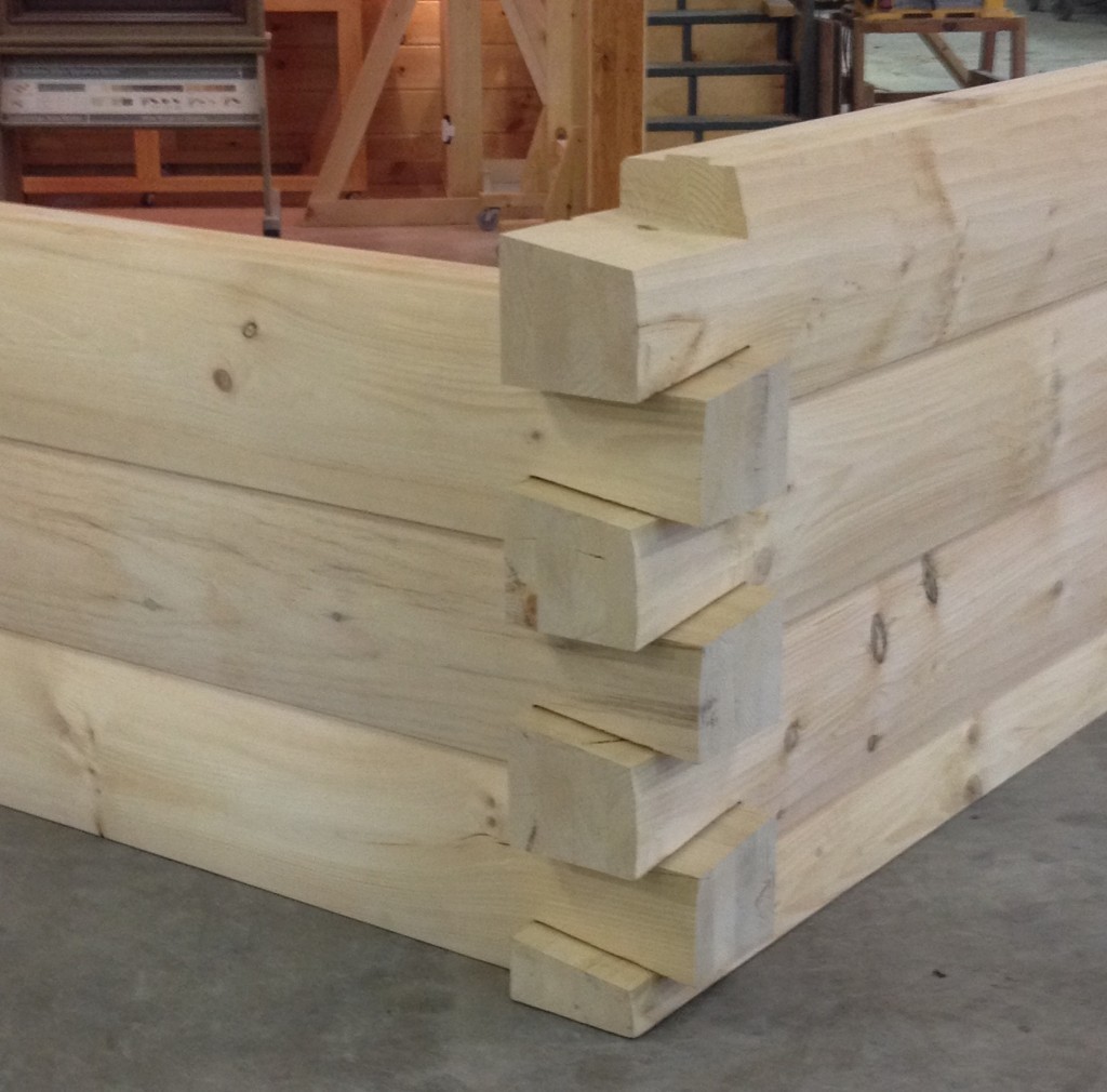 NEW!!! 8″ x 12″ D-Shaped Laminated Logs - Timberhaven Log & Timber Homes