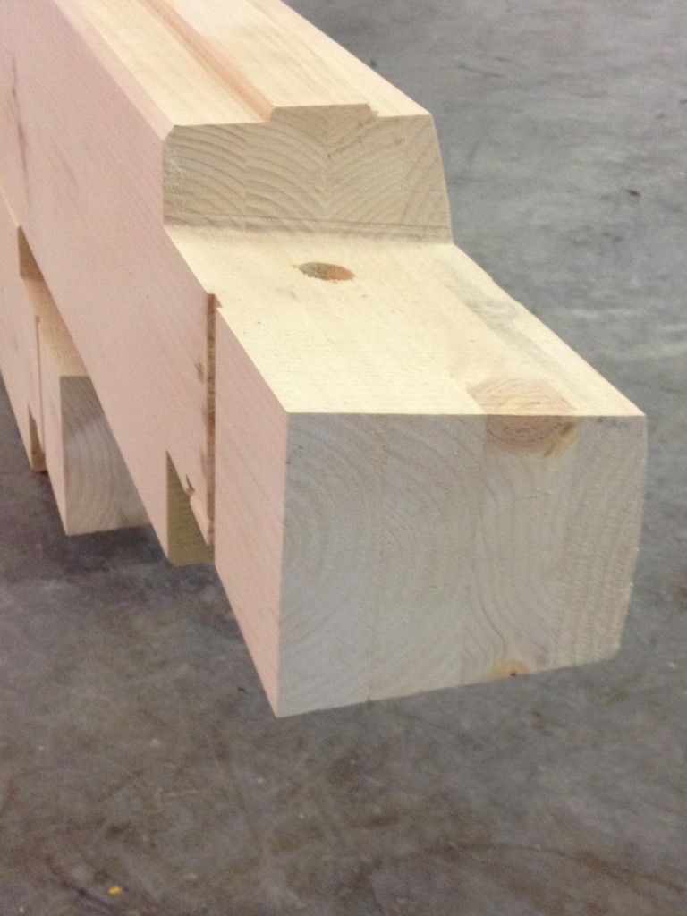 NEW!!! 8" x 12" D-Shaped Laminated Logs by Timberhaven