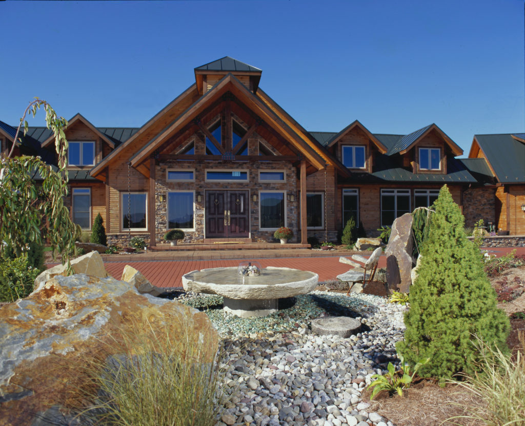 Landscaping for Your New Timberhaven Log Home