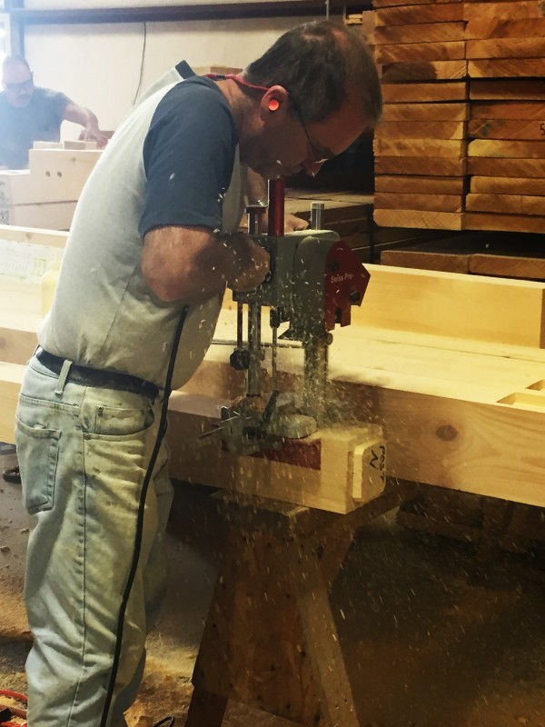 Timber Frame Hammer Truss Detail by Timberhaven
