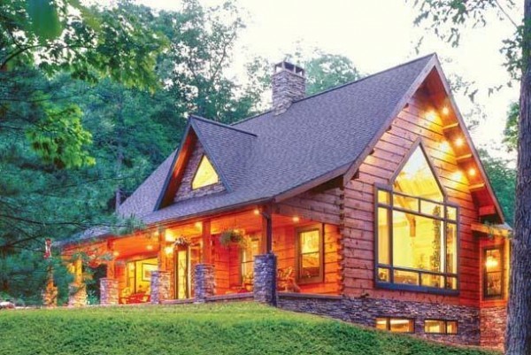 HVAC Options: Log Home Under Construction - Timberhaven Log & Timber Homes