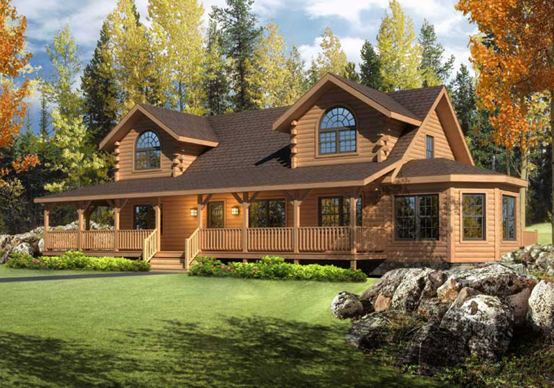 Sunset Ridge Log & Timber Homes, Dayton VA - Timberhaven Log & Timber Homes