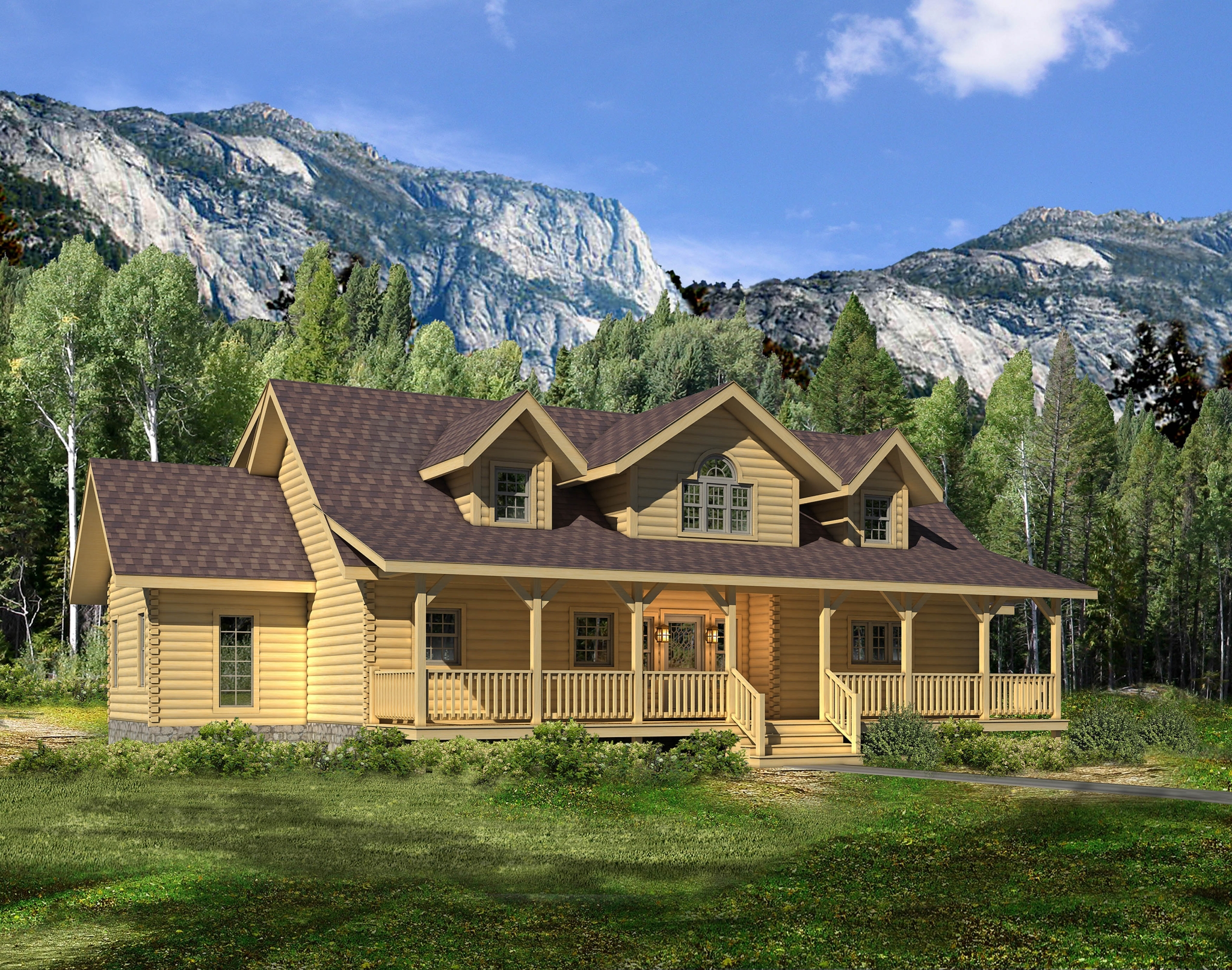 Chesapeake Log Home: Design to Reality
