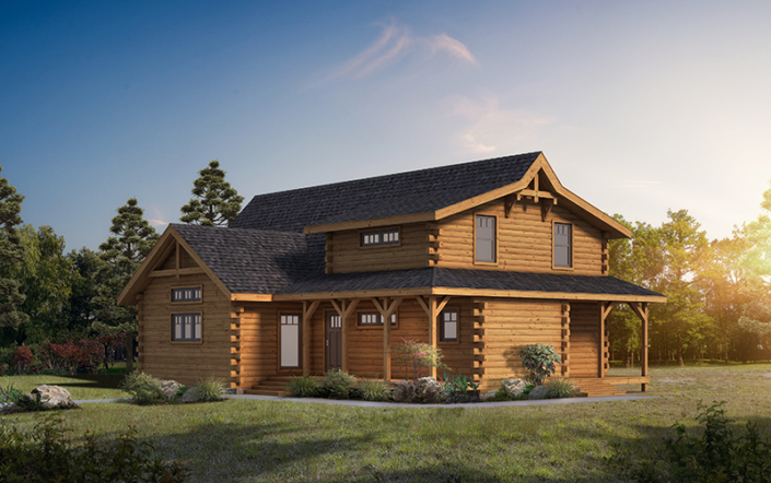 New Freedom Log Home Design