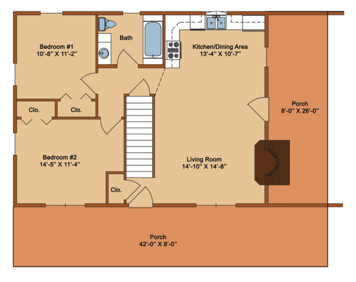 Valley View I: Updated Standard Design - Timberhaven Log & Timber Homes