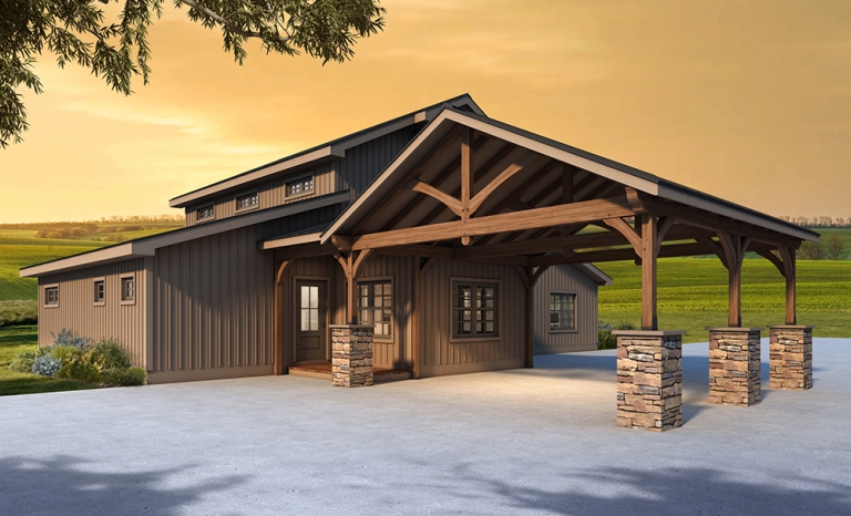 Barndominium Design Styles - Timberhaven Log & Timber Homes
