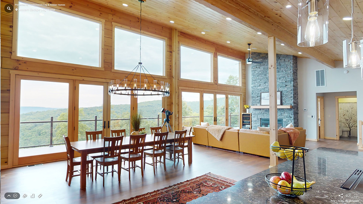 Custom Modern Escape Log Home Waite - Timberhaven Log & Timber Homes