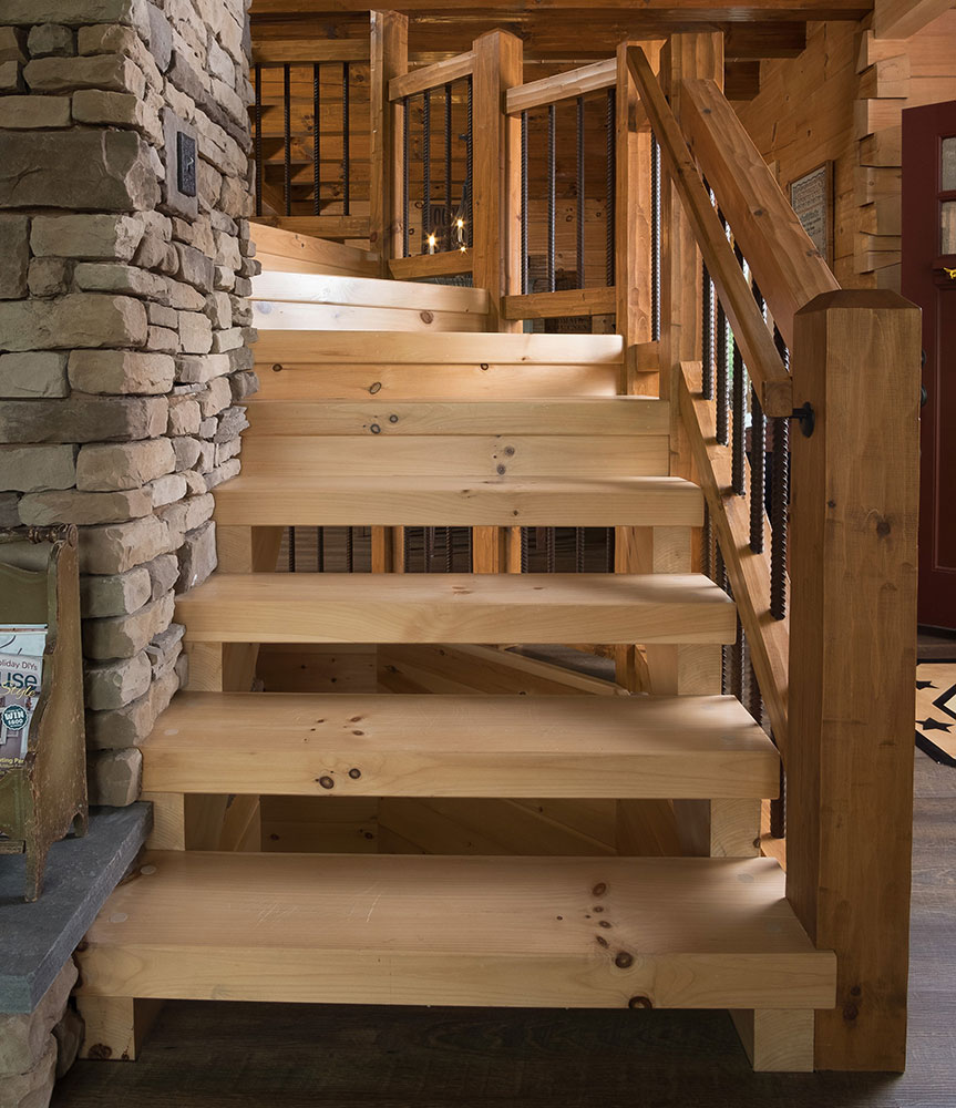 Stair & Railing Systems - Timberhaven Log & Timber Homes