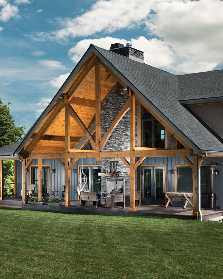 Exterior Timber Elements - Timberhaven Log & Timber Homes