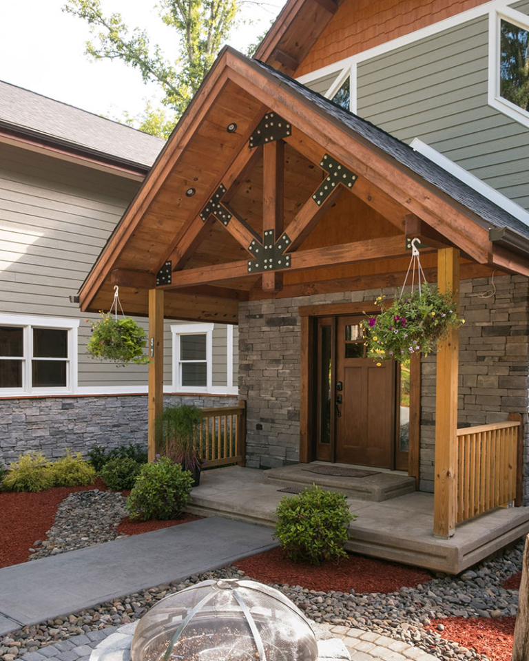 Exterior Timber Elements - Timberhaven Log & Timber Homes
