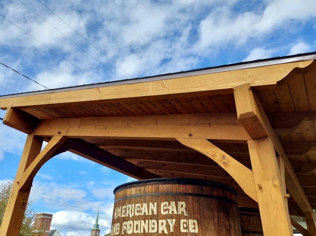Preserving History: The Milton Train Car Timber Frame Pavilion ...